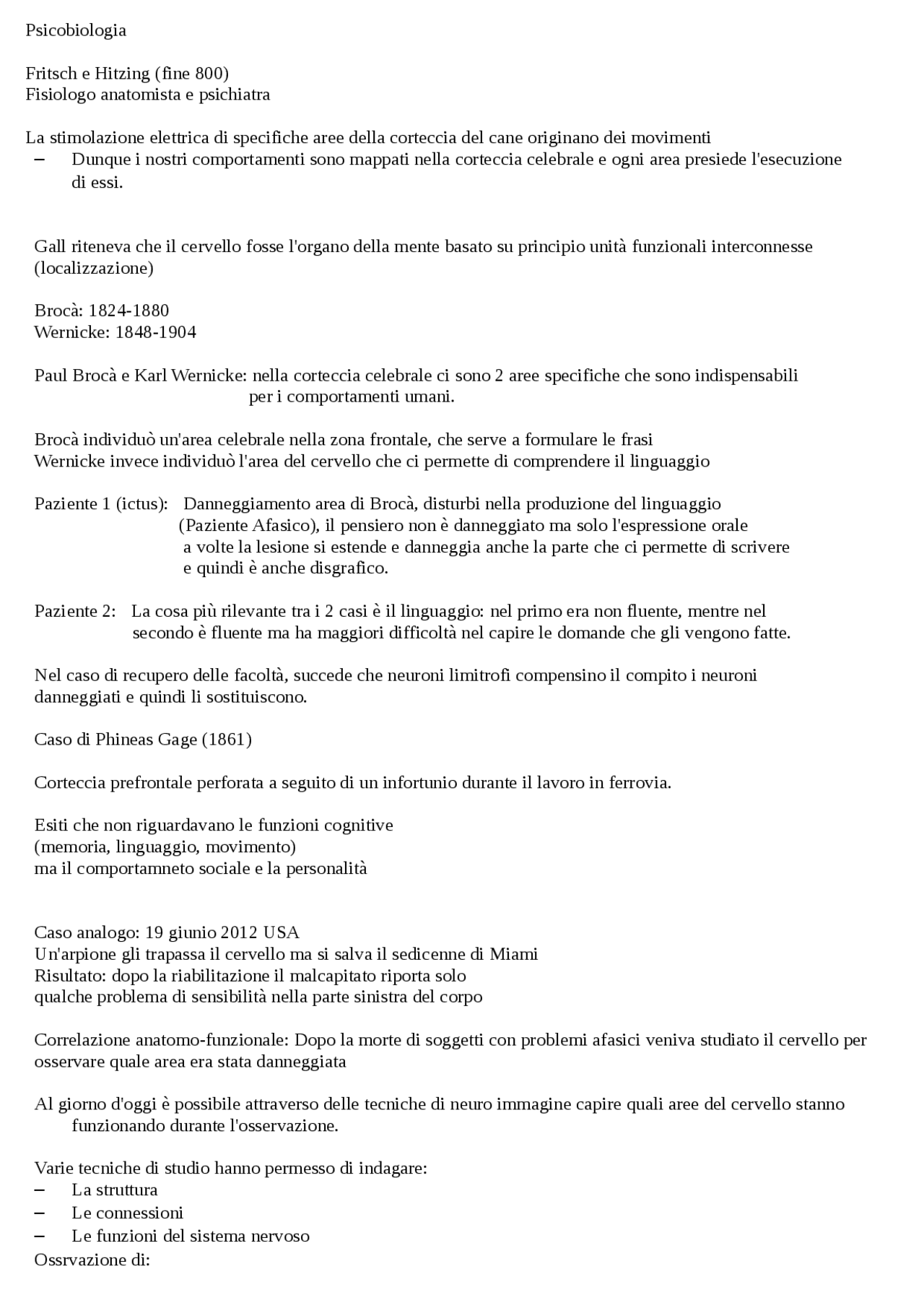 Appunti Di Psicobiologia Docsity