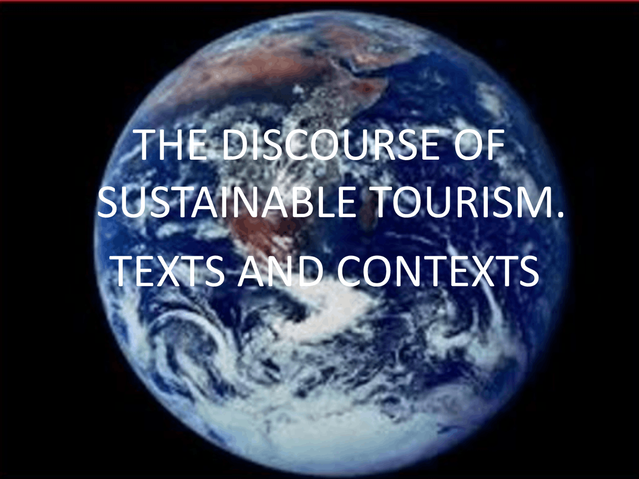 Discourse Sustainable Tourism Docsity