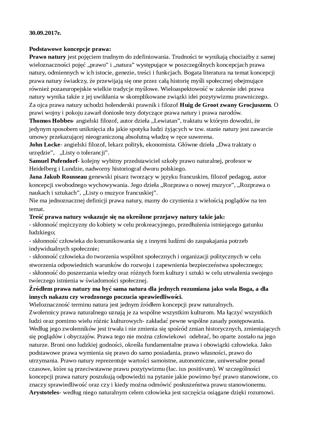 Podstawy prawoznawstwa - Docsity