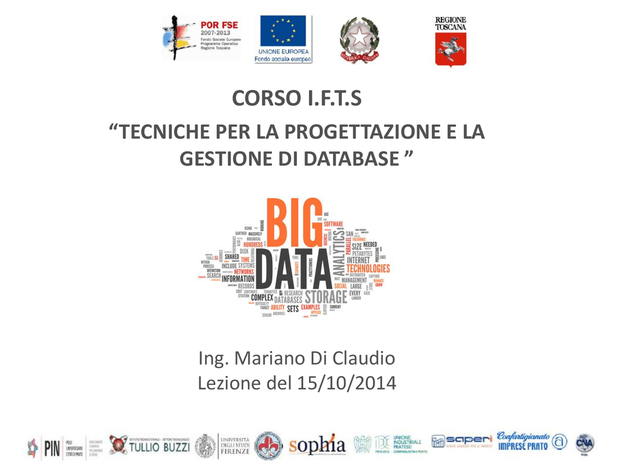 Progettazione E Gestione Big Data Docsity