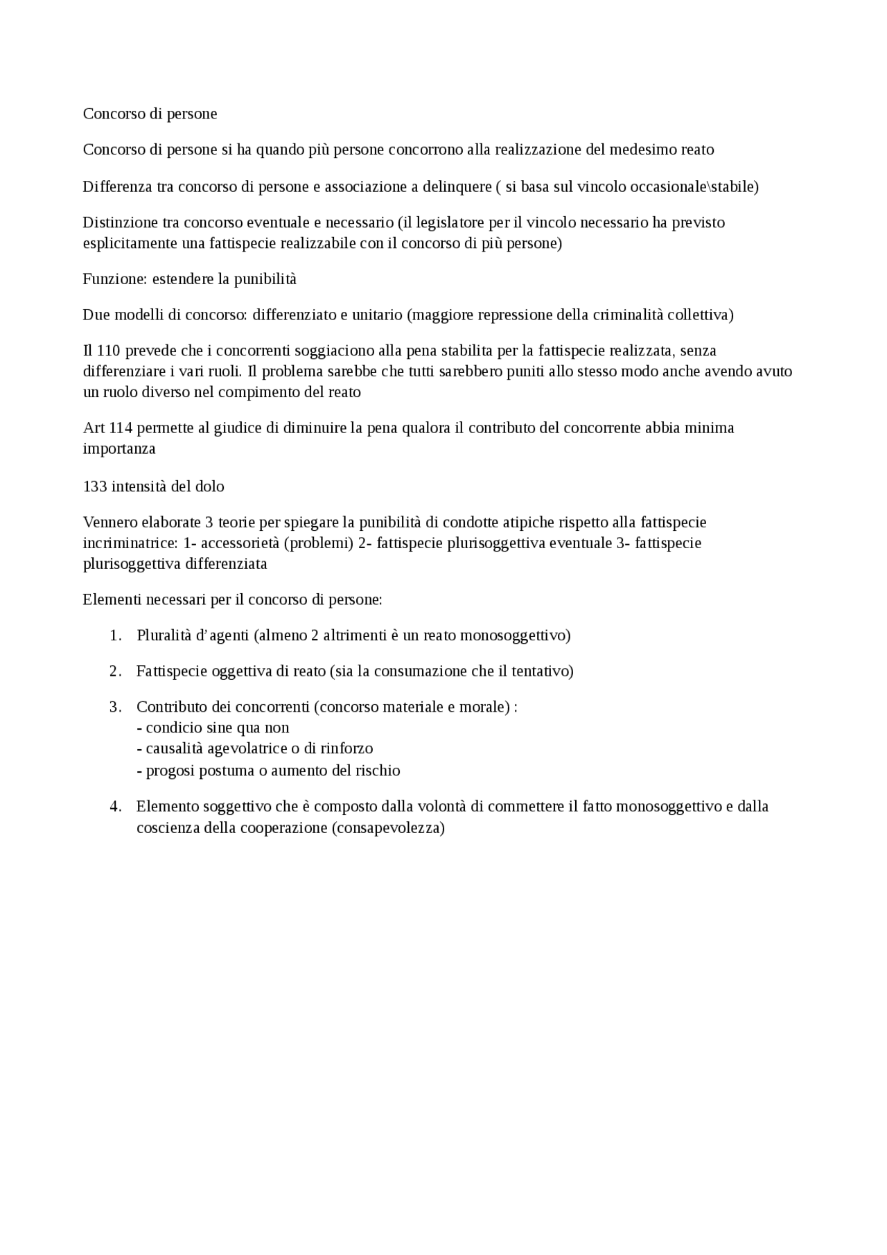 Concorso Di Persone Docsity