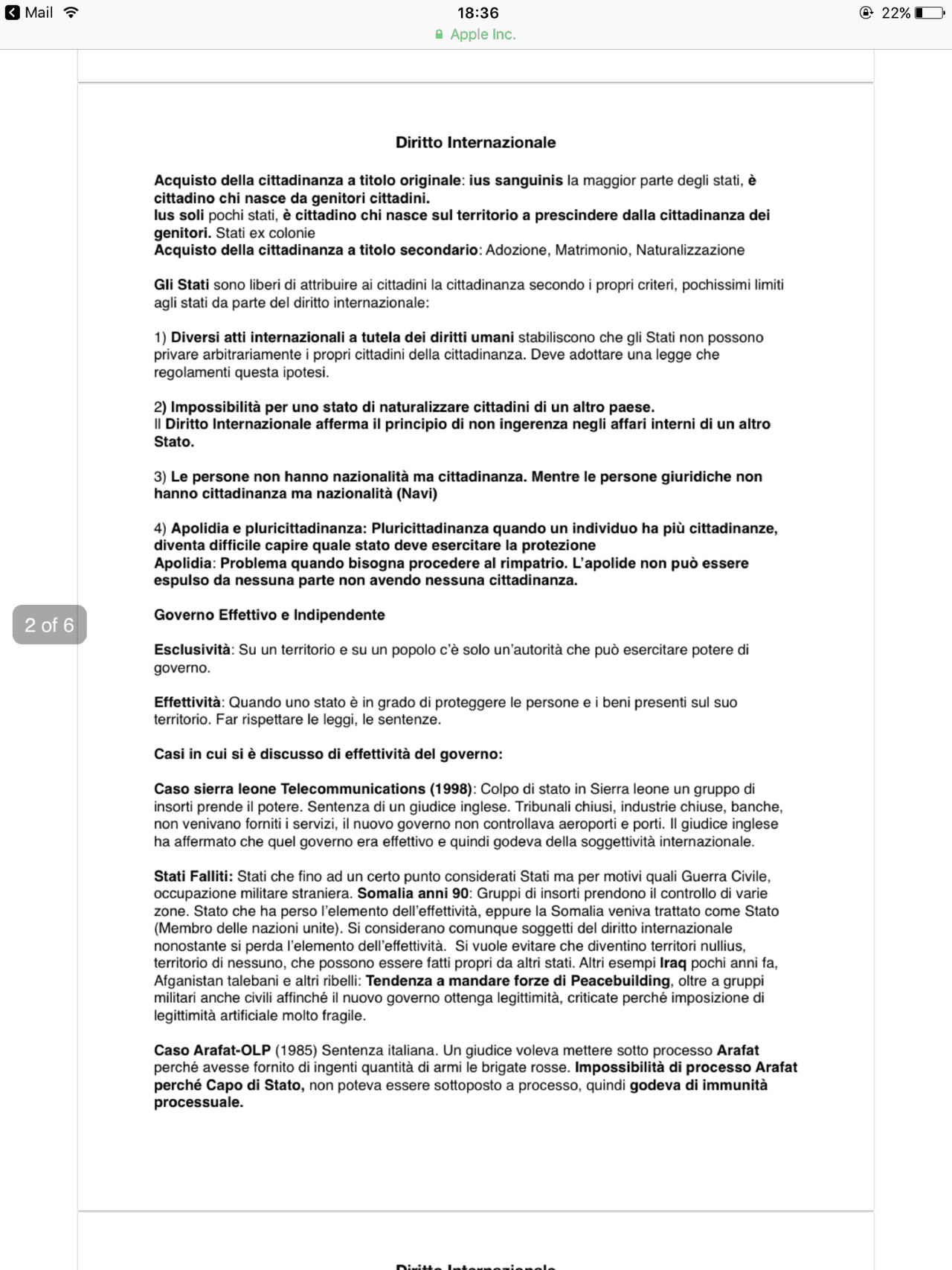 Diritto Internazi Schema Riassuntivo Dispense Di Diritto Docsity