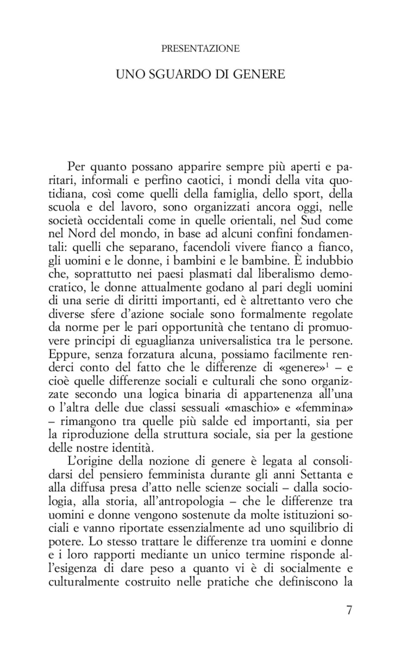Sguardo Di Genere Differenze Di Genere Docsity