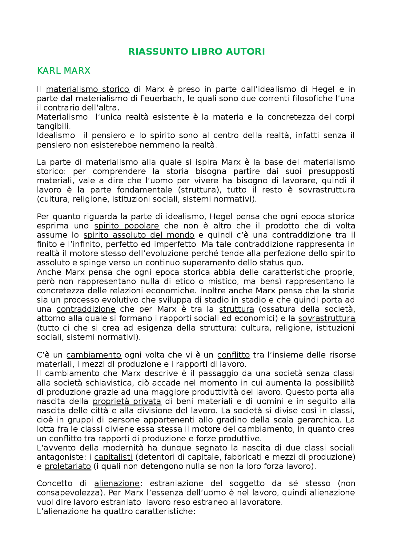 Riassunto Libro Autori Docsity