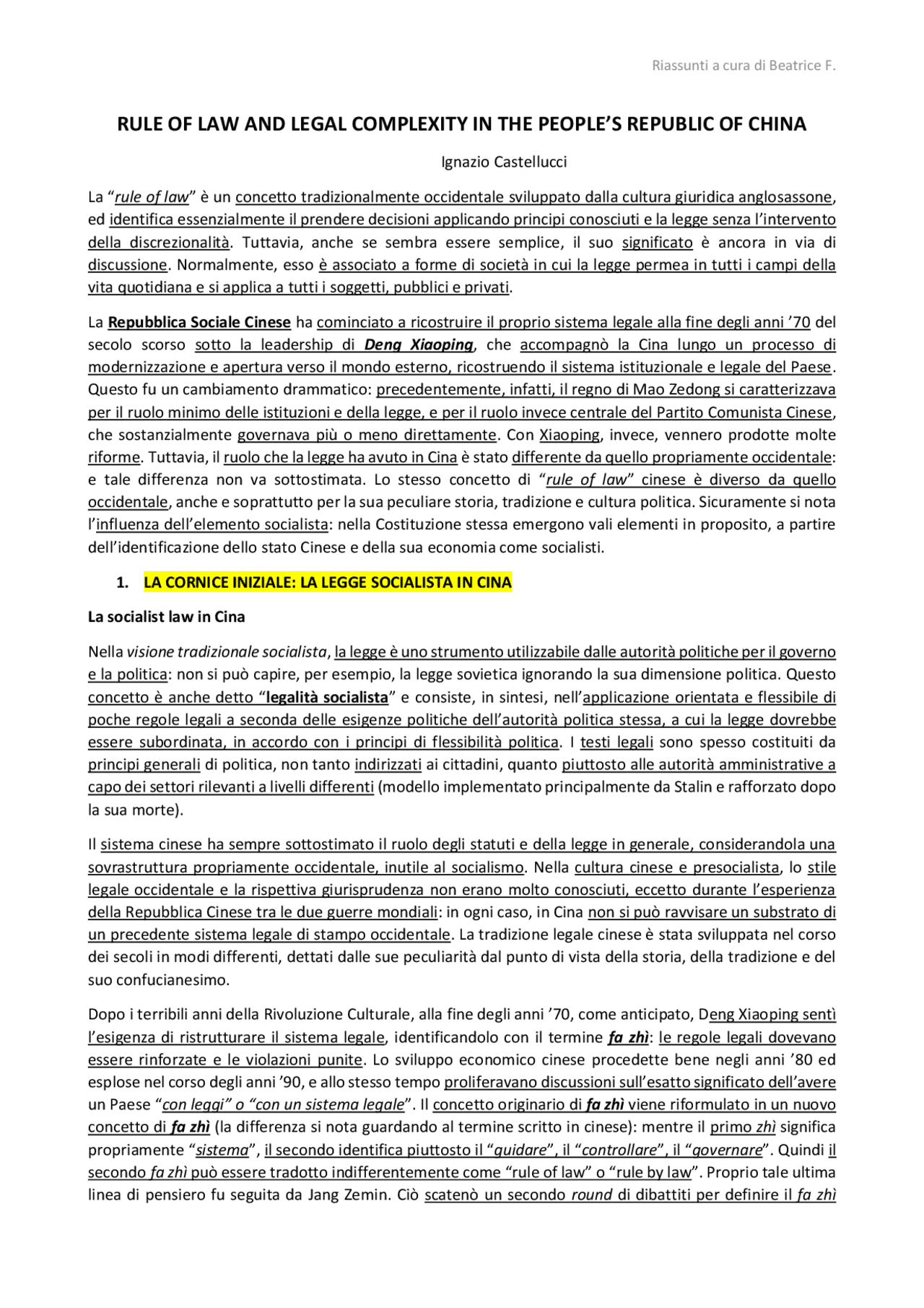 RULE OF LAW AND LEGAL COMPLEXITY IN THE PEOPLE’S REPUBLIC OF CHINA ...