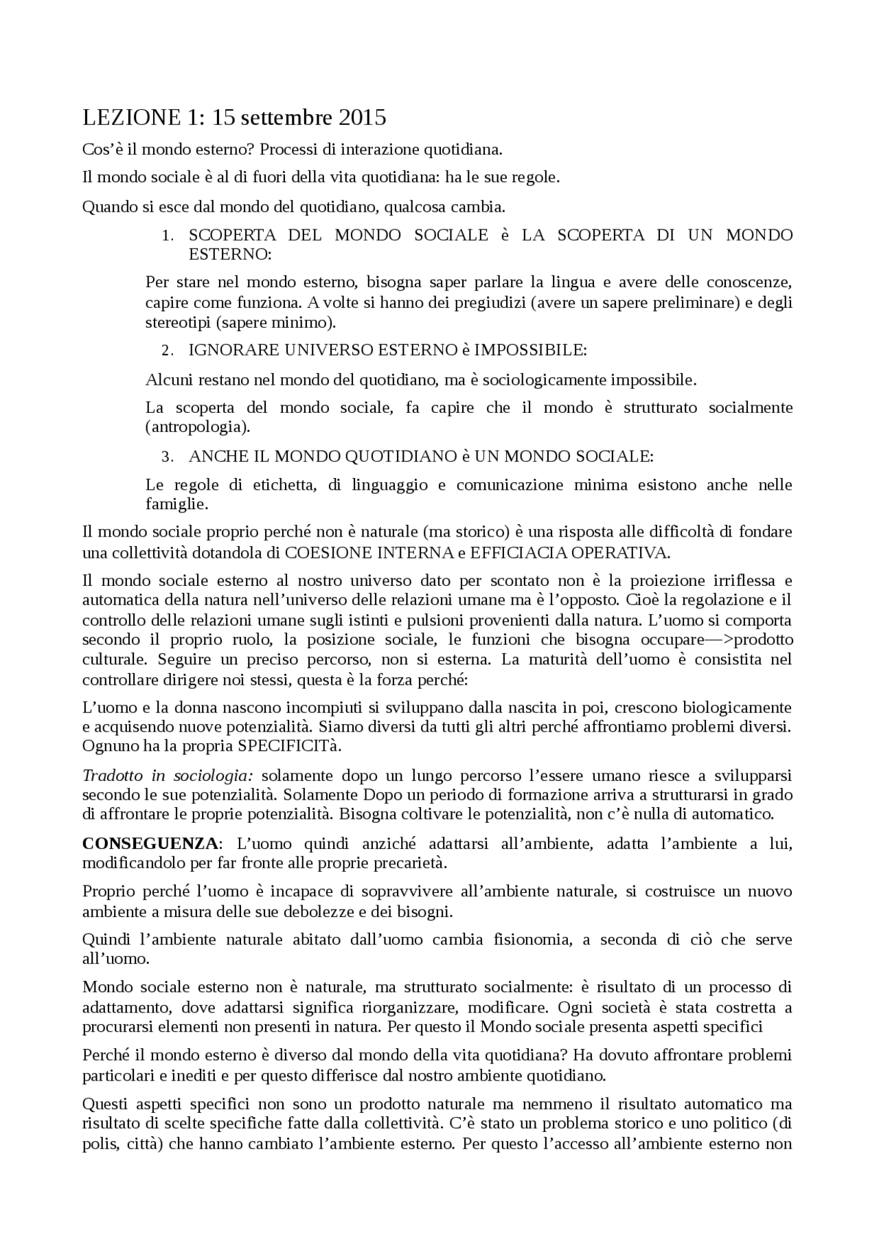 Appunti Di Sociologia Dei Processi Culturali Docsity