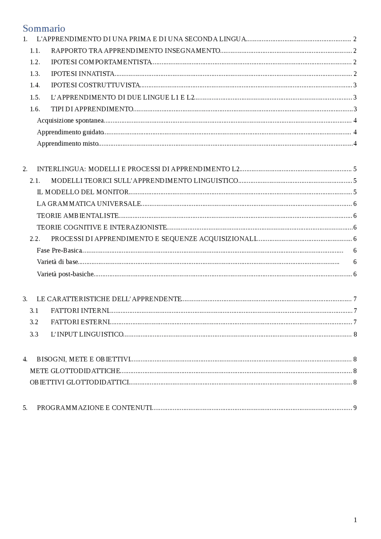 A De Marco Manuale Di Glottodidattica Docsity