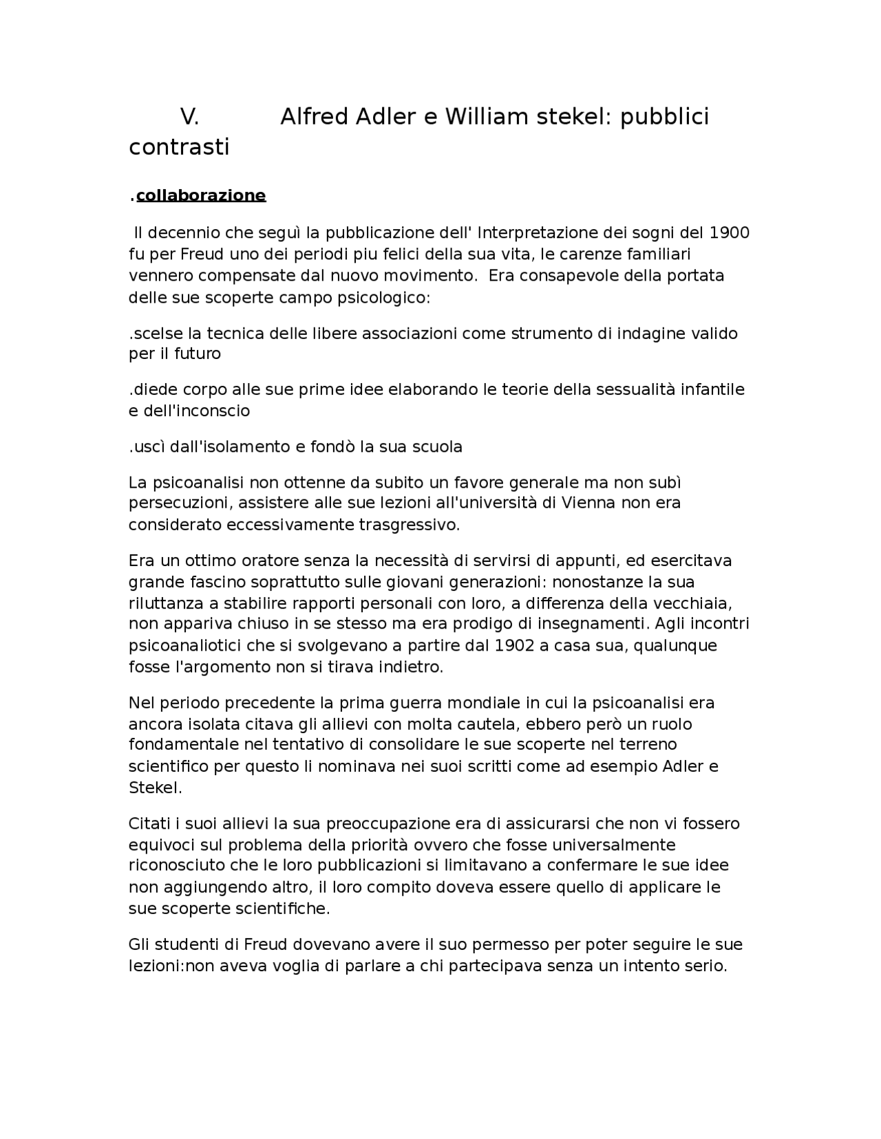 Freud E I Suoi Seguaci Docsity
