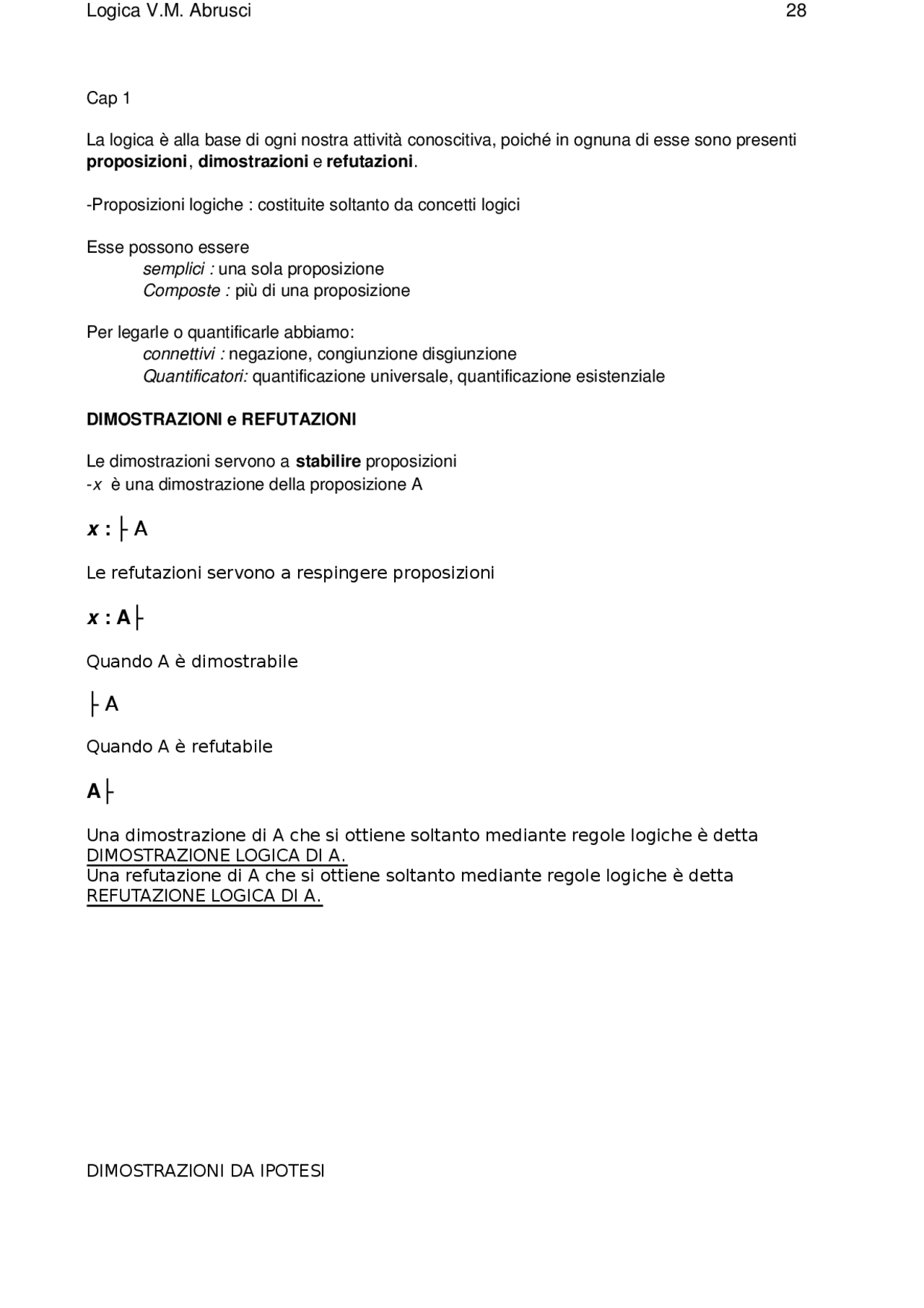 Logica Di Primo Livello Abrusci Docsity