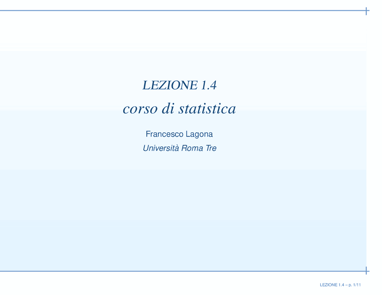 Statistica Appunti Lezione Docsity
