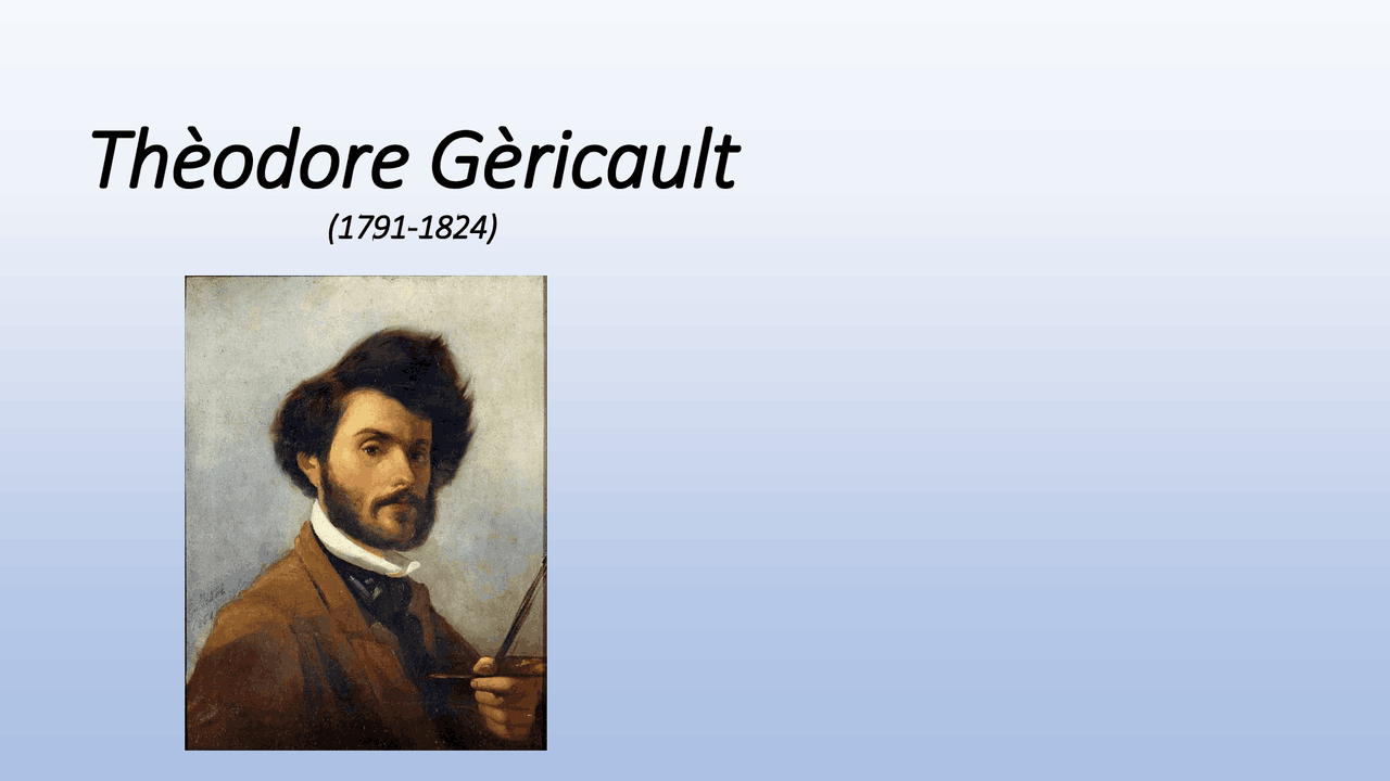 Gericault e le sue opere - Docsity