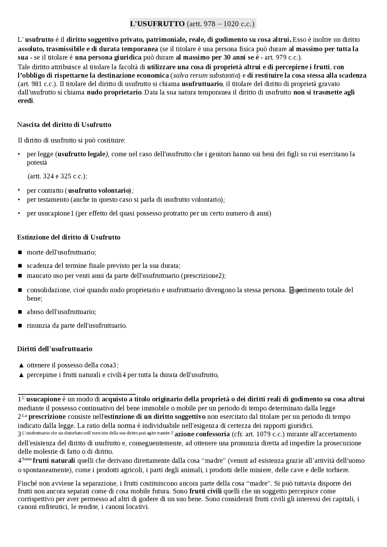 Appunti Diritto Privato Docsity