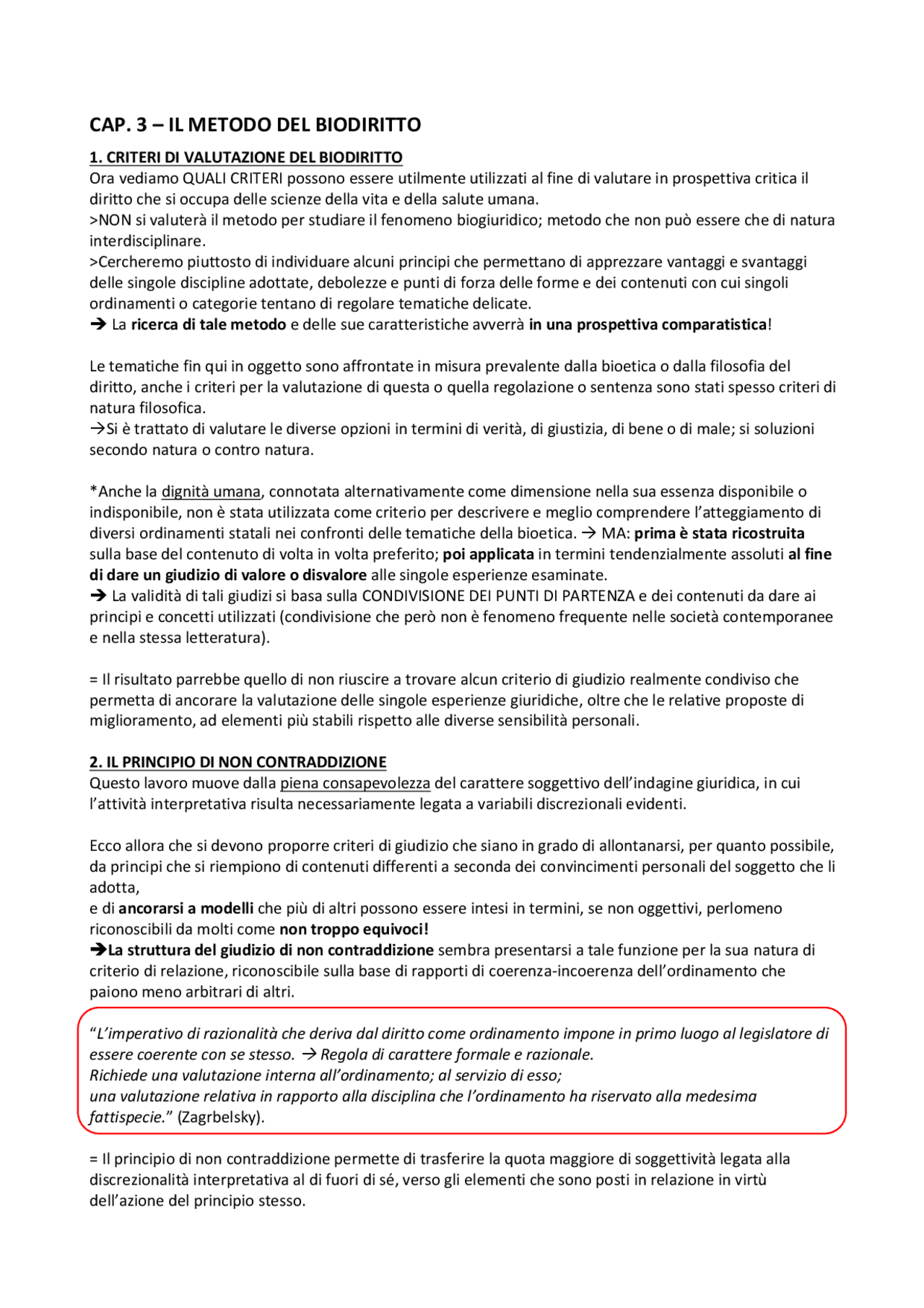 Riassunto Cap 3 Introduzione Al Biodiritto Docsity