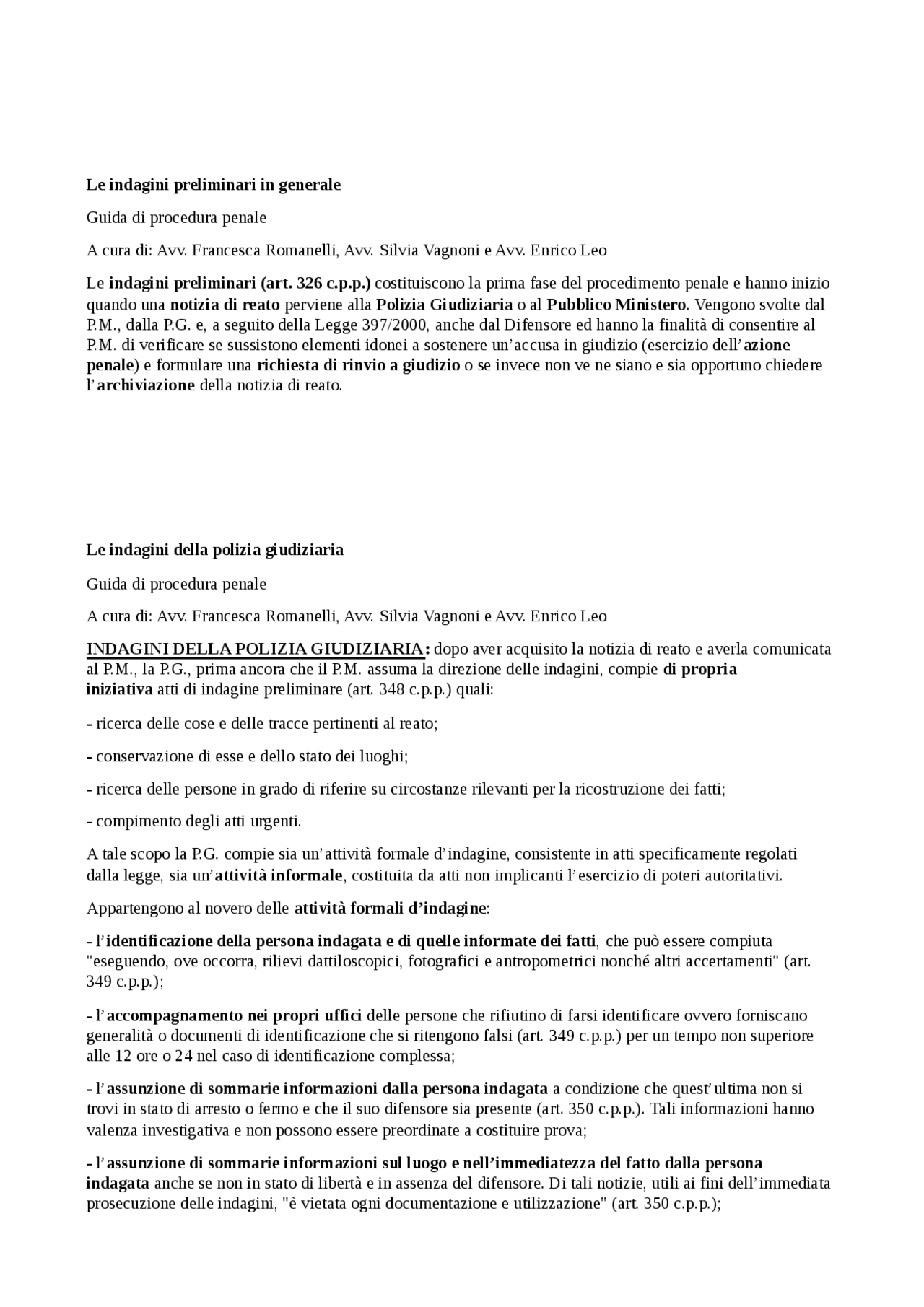 Processo Penale Riassunto Docsity