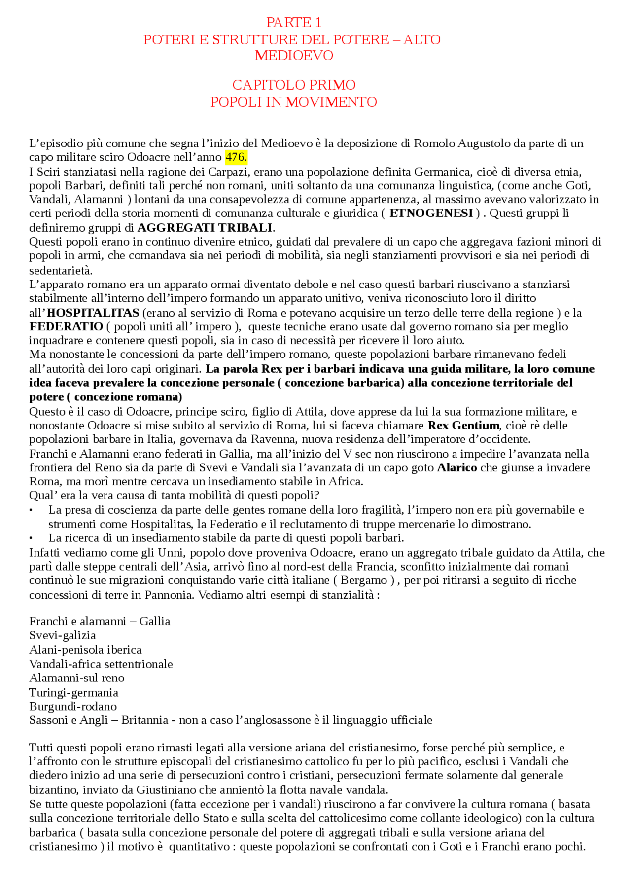 Dieci Secoli Di Medioevo Docsity