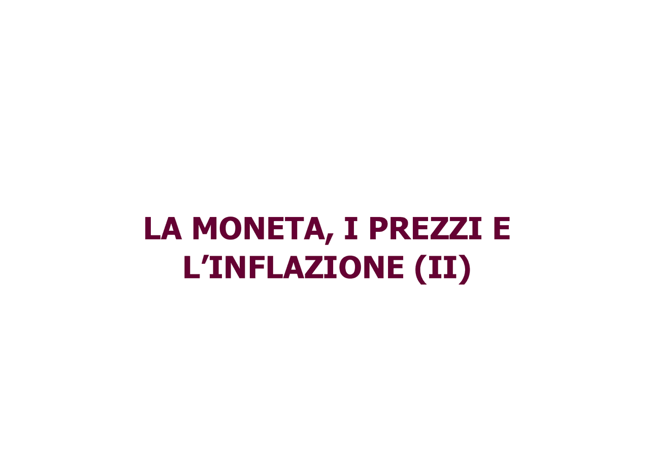 Dispense Di Macroeconomia Primo Modulo Docsity