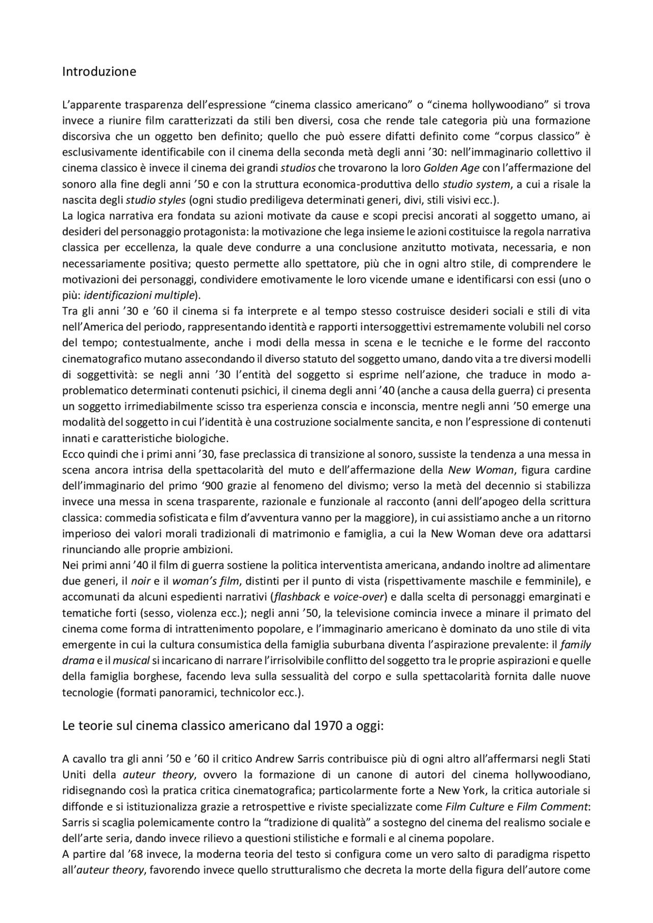 Pravadelli La Grande Hollywood Docsity