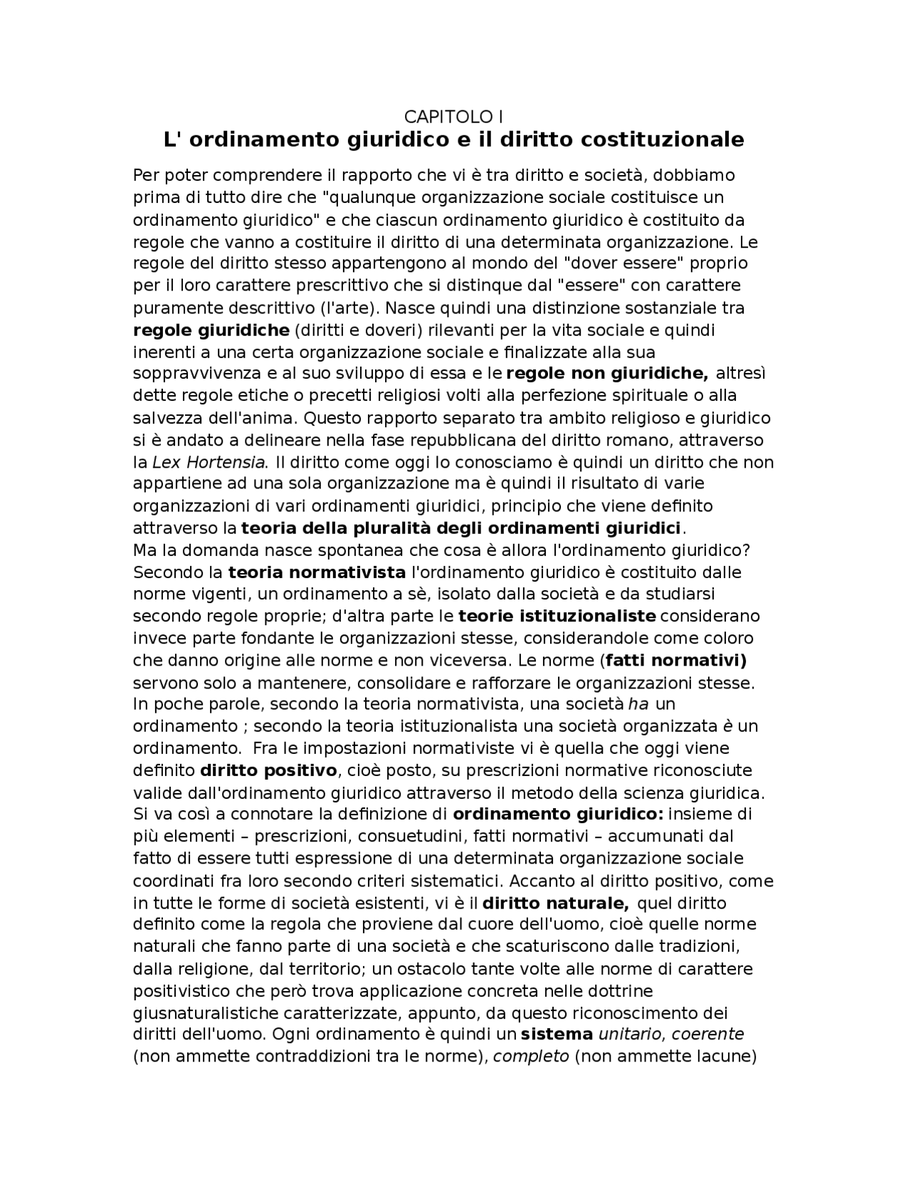 Riassunto Diritto Pubblico Docsity