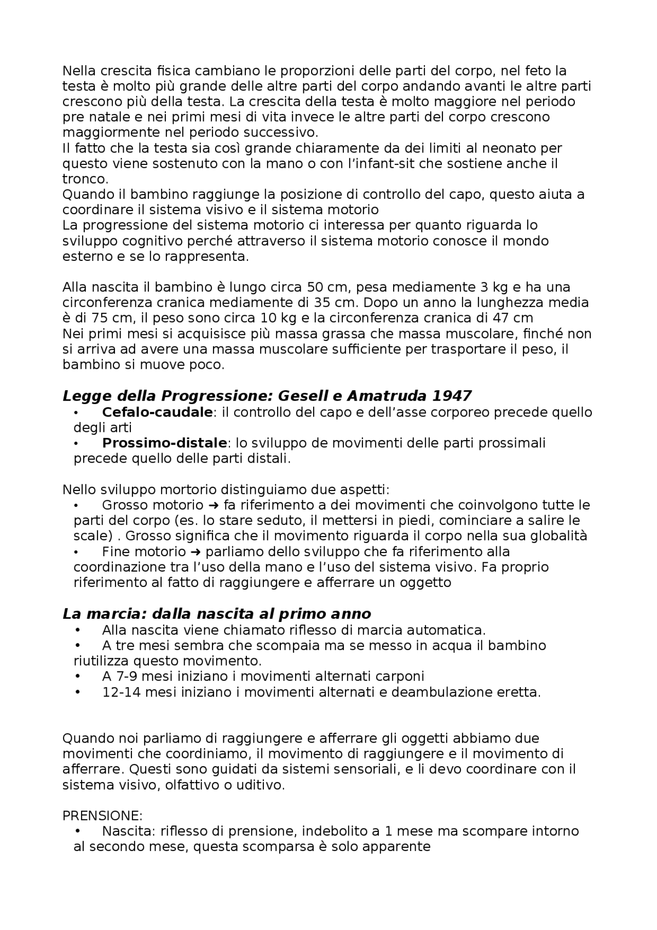 Appunti Psicologia Dello Sviluppo Docsity