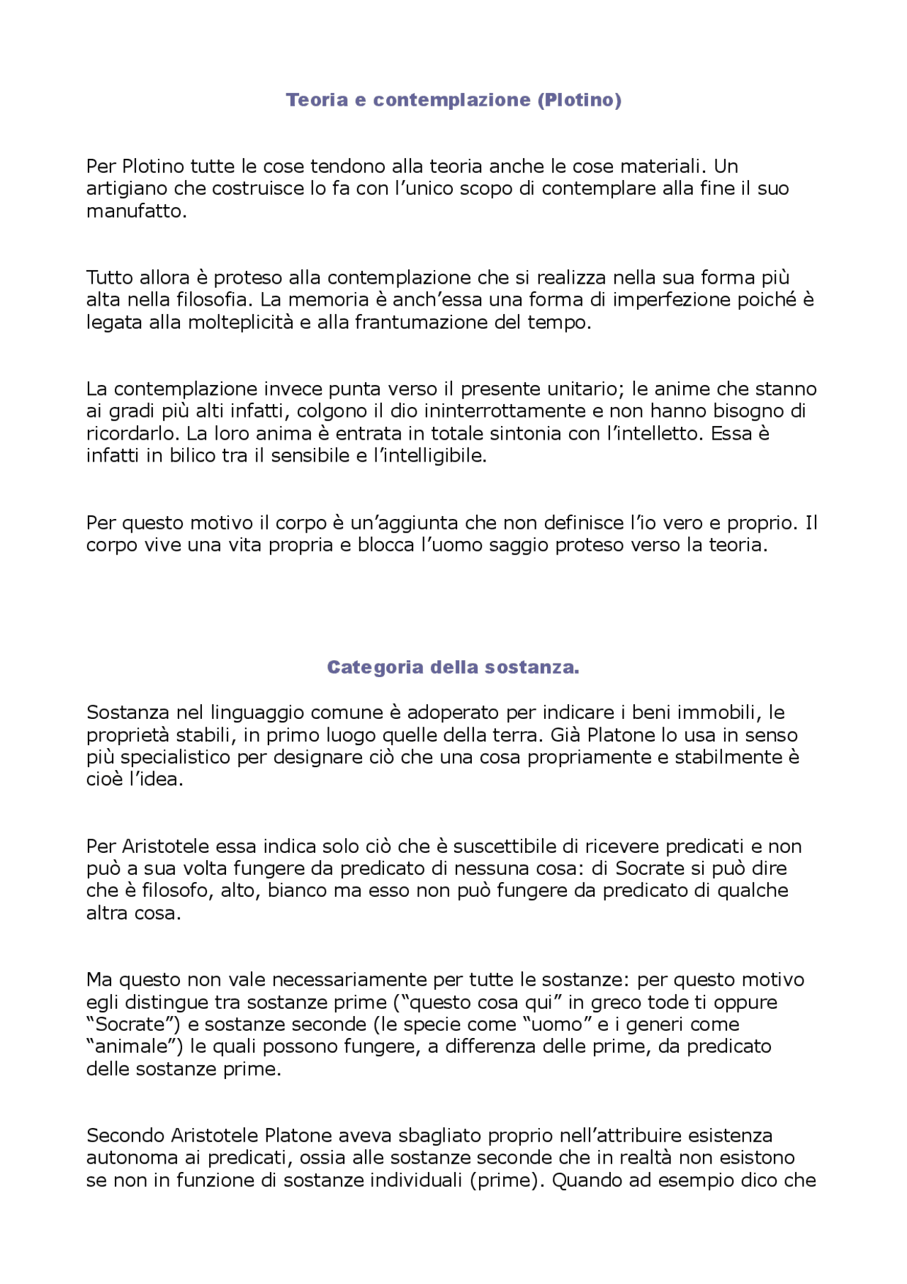 Dispense Sintetiche Di Filosofia Docsity
