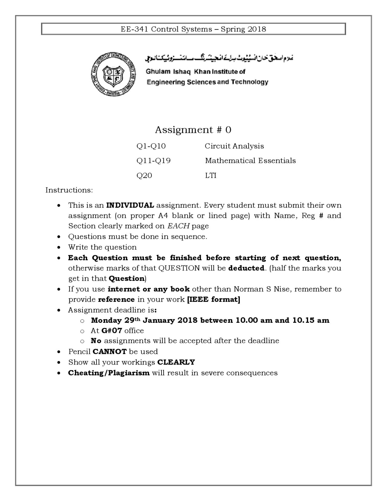 Circuit Analysis Mathematical Essentials Docsity