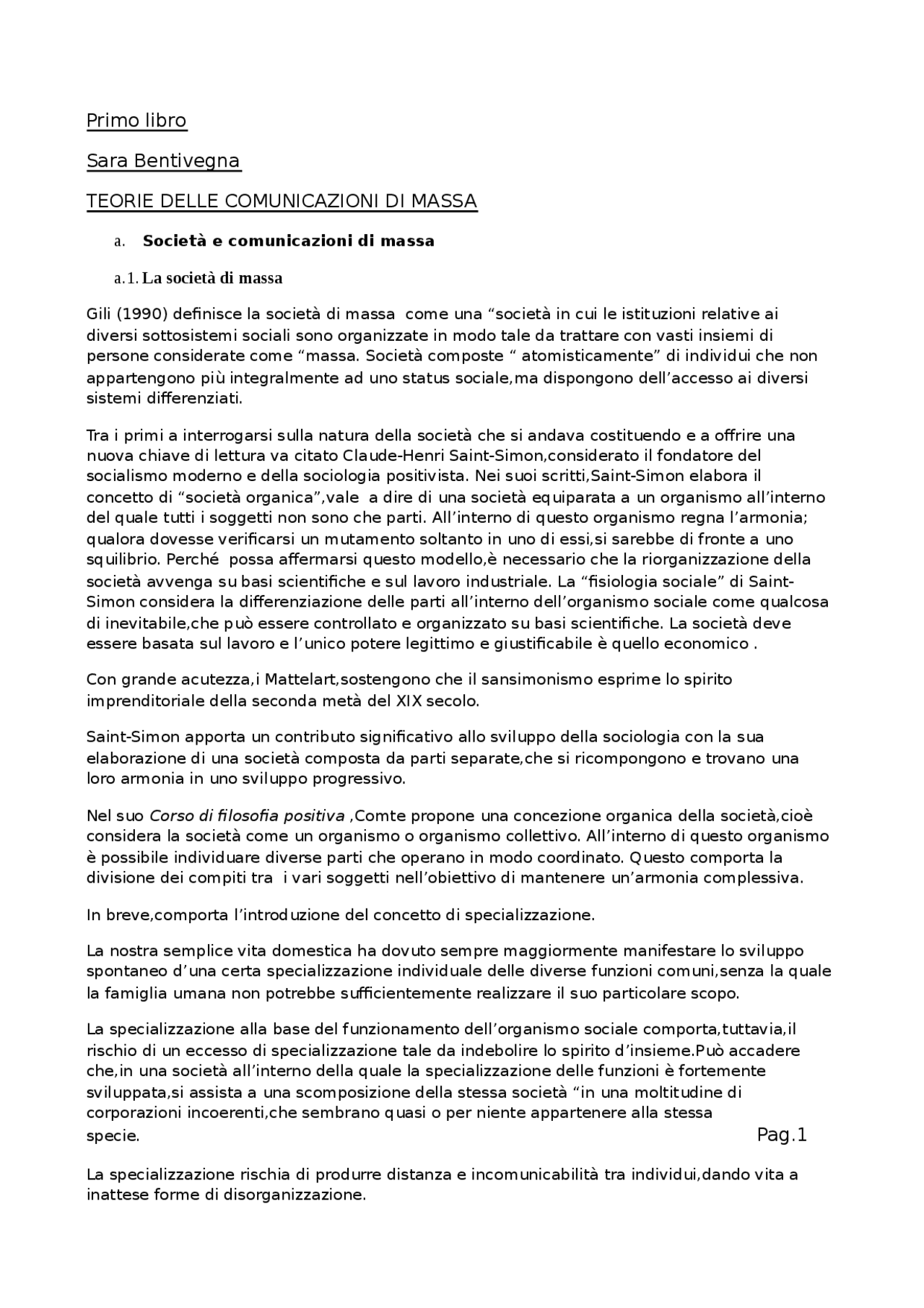 Teorie Delle Comunicazioni Di Massa Schemi E Mappe Concettuali Di