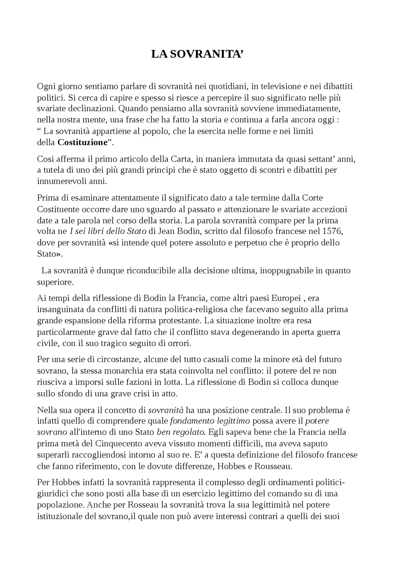 Appunti Teoria Generale Del Diritto Docsity
