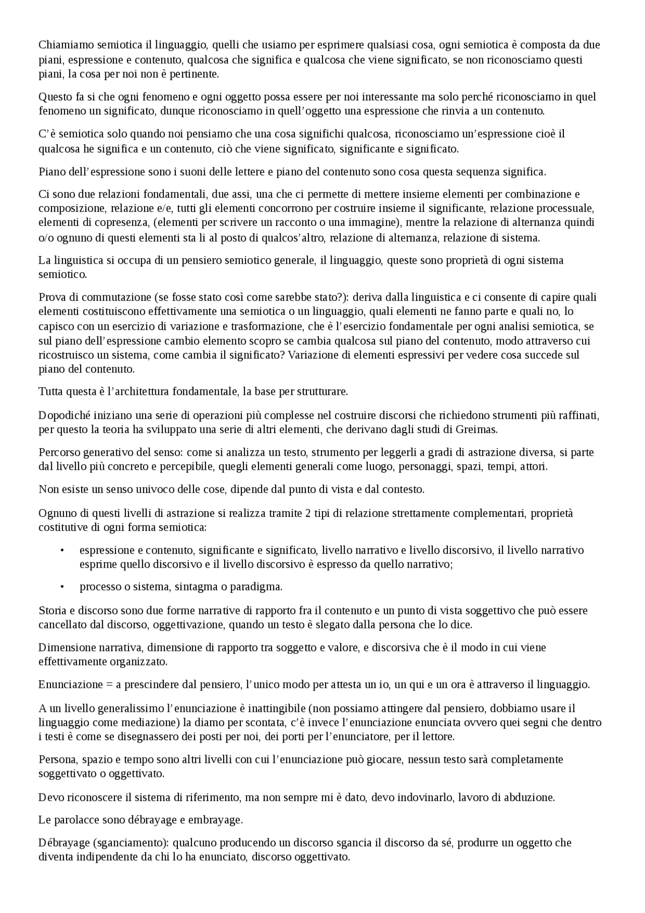 Le Basi Nel Campo Della Semiotica Docsity