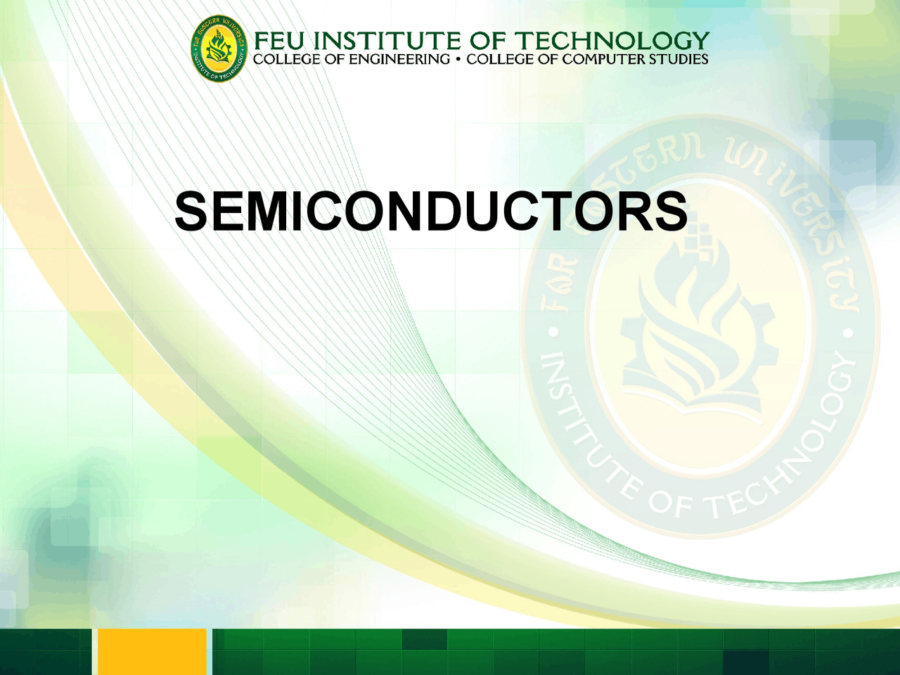Power point for semiconductors - Docsity