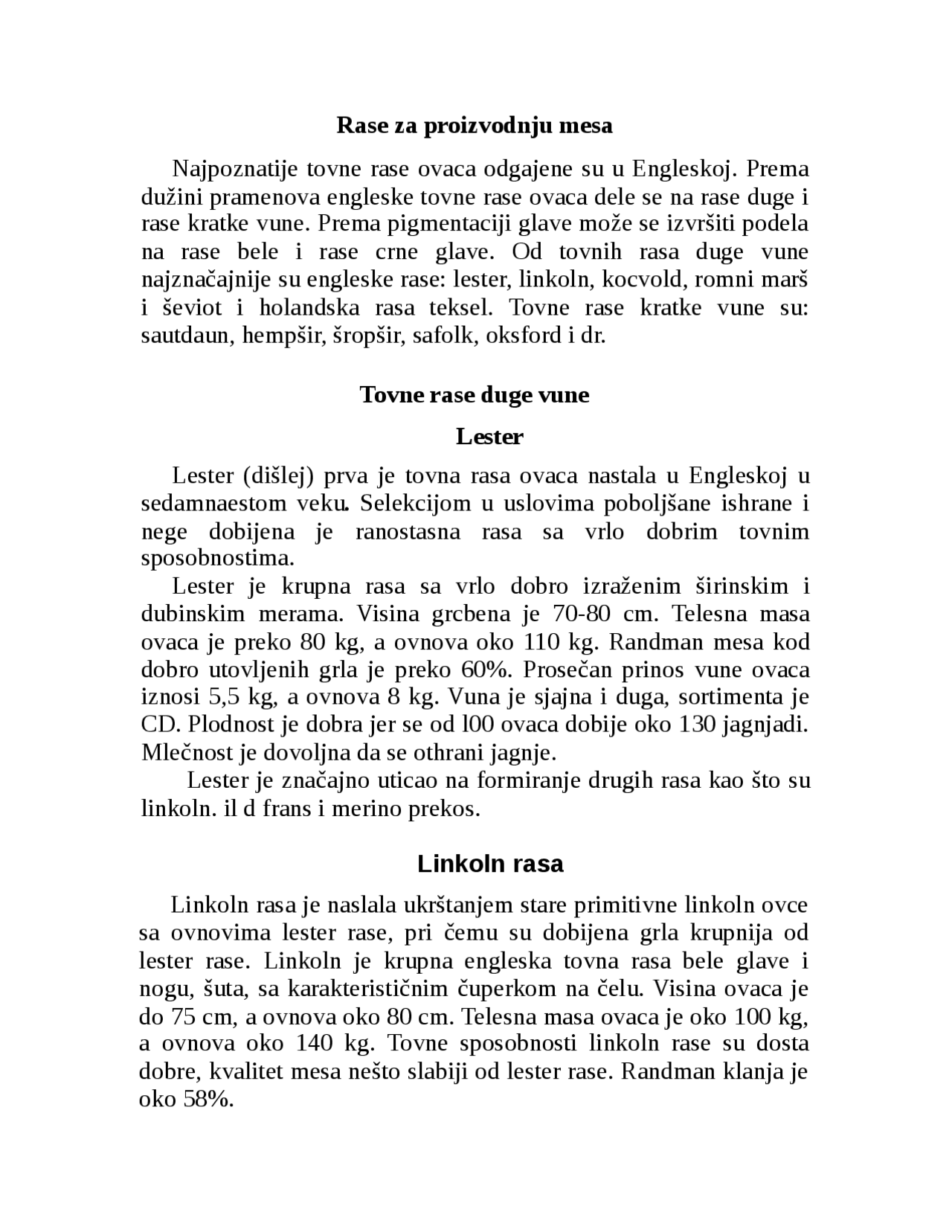 Agronomija- ovcarstvo | Rezime' predlog Biologija - Docsity