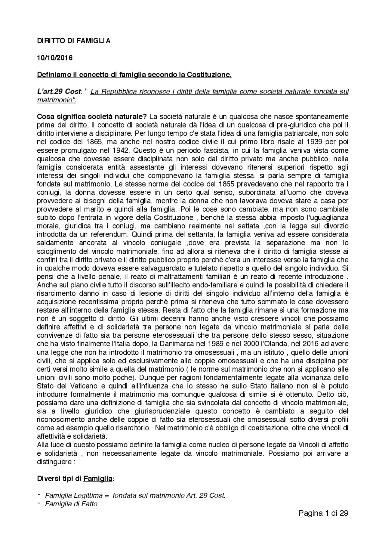 Appunti Diritto Di Famiglia Docsity