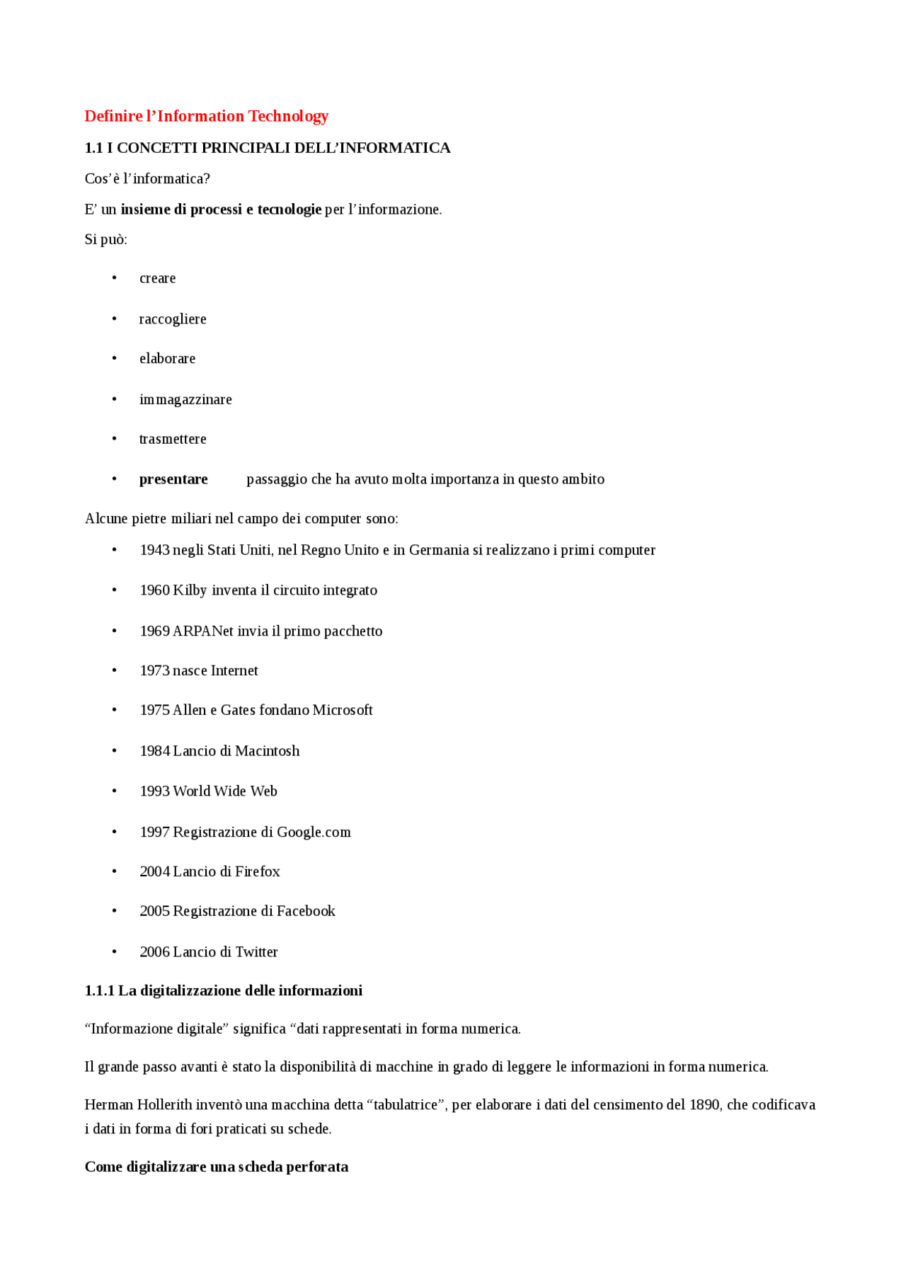 Fluency Conoscere E Usare Linformatica Docsity