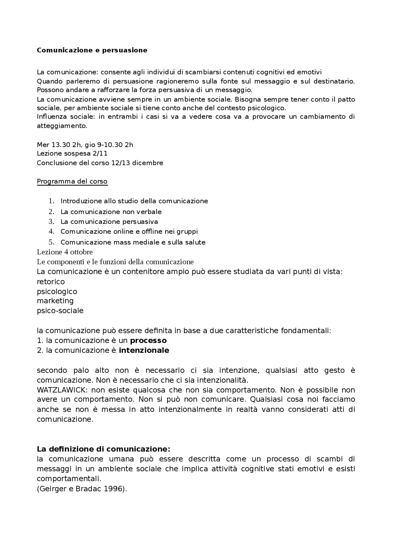 Comunicazione E Persuasione Docsity