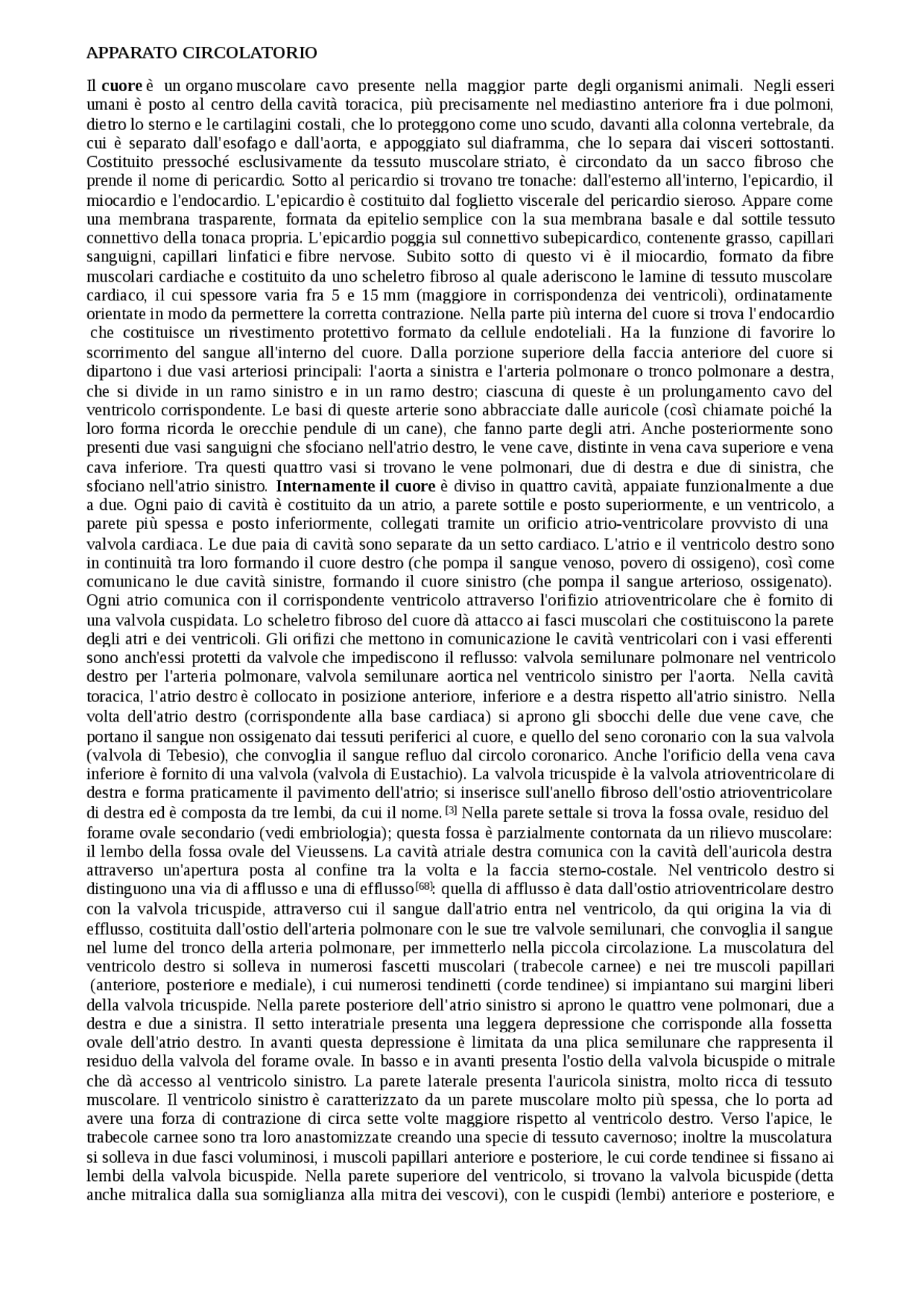 Apparato Cardiocircolatorio E Linfatico Docsity