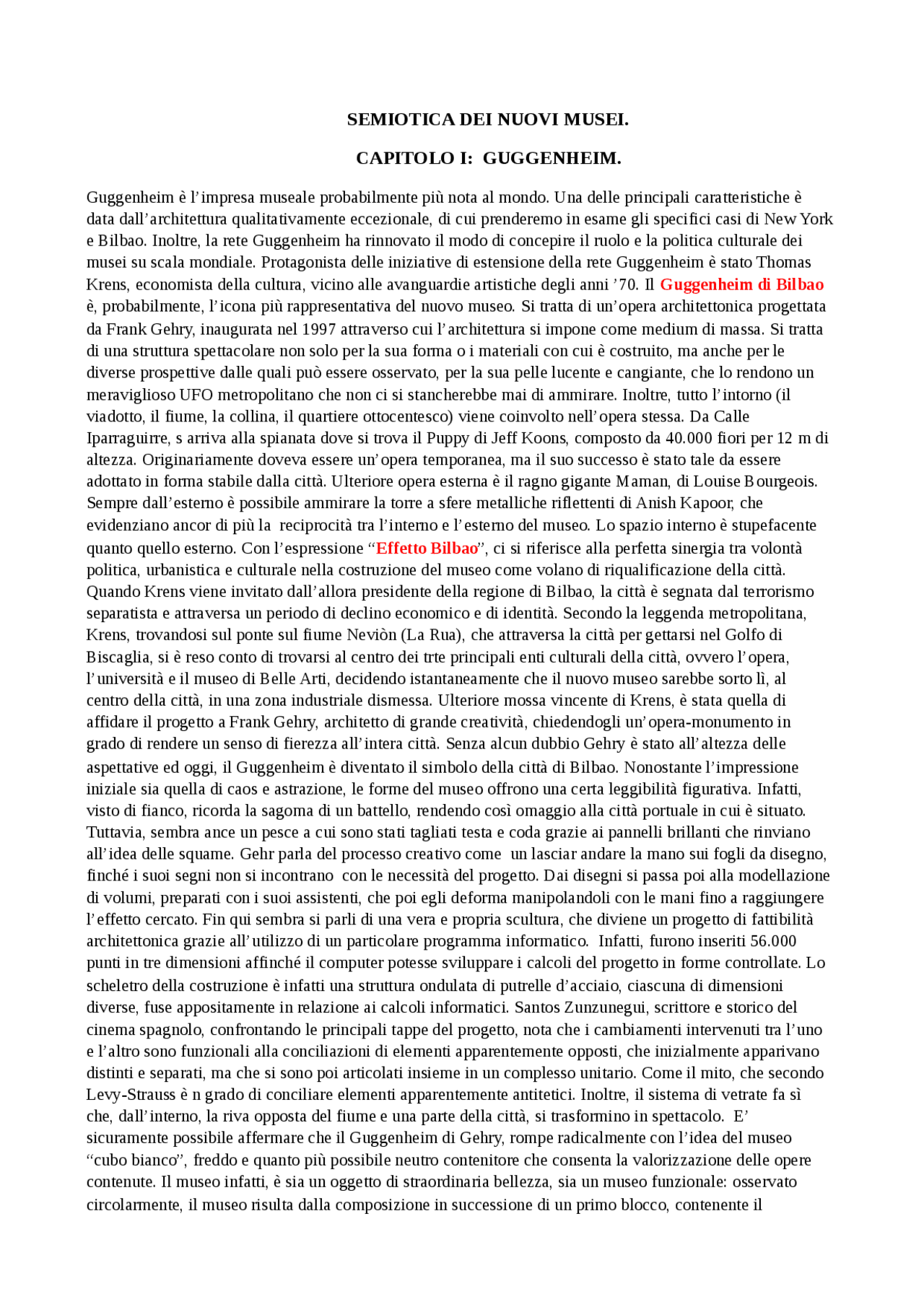 Semiotica Dei Nuovi Musei Docsity