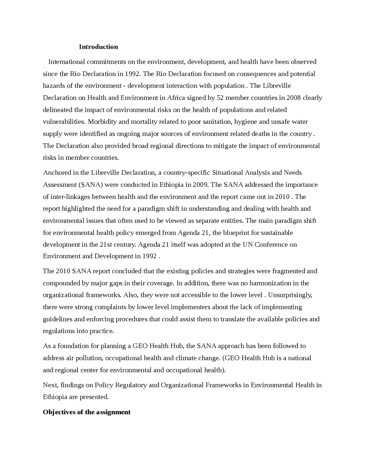 Policy Assignment In Degree Puplic Administration Docsity