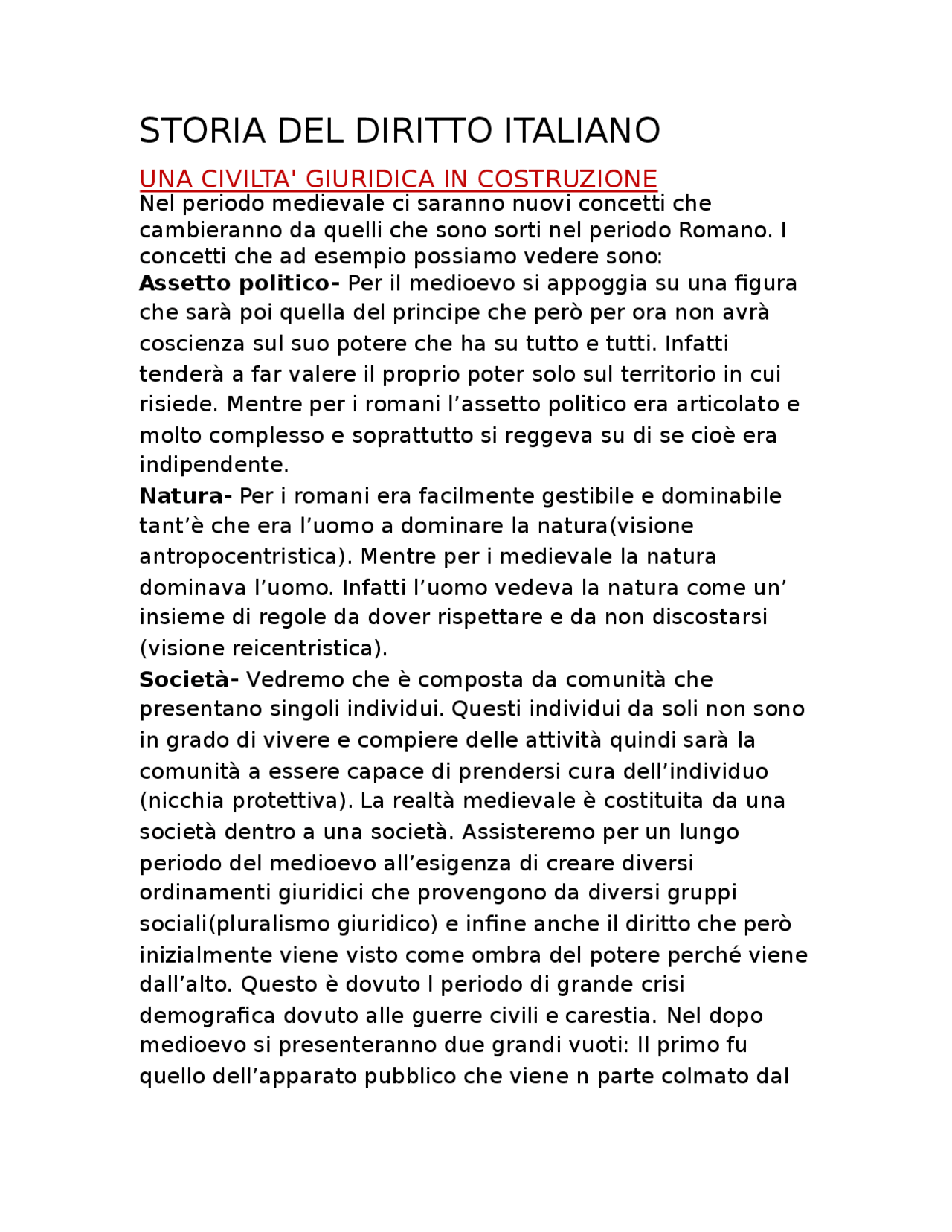 Riassunto Leuropa Del Diritto Di Paolo Grossi Docsity