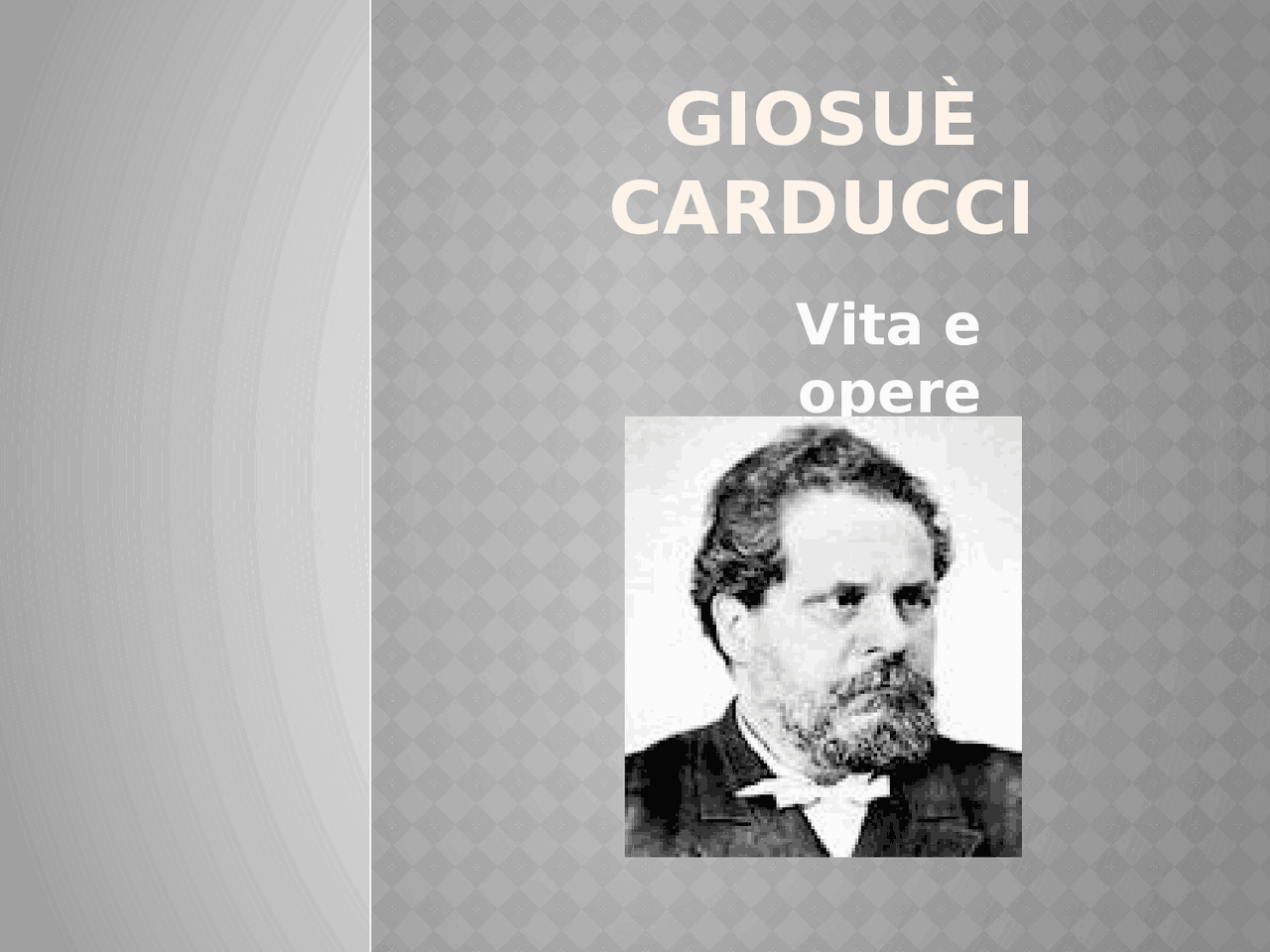 Giosué Carducci: Vita e opere - Docsity