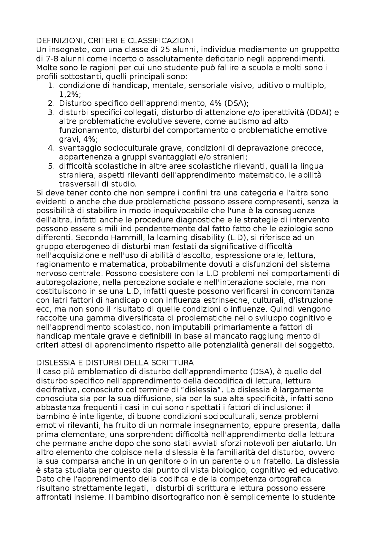 Difficoltà E Disturbi Dellapprendimento Cornoldi Docsity