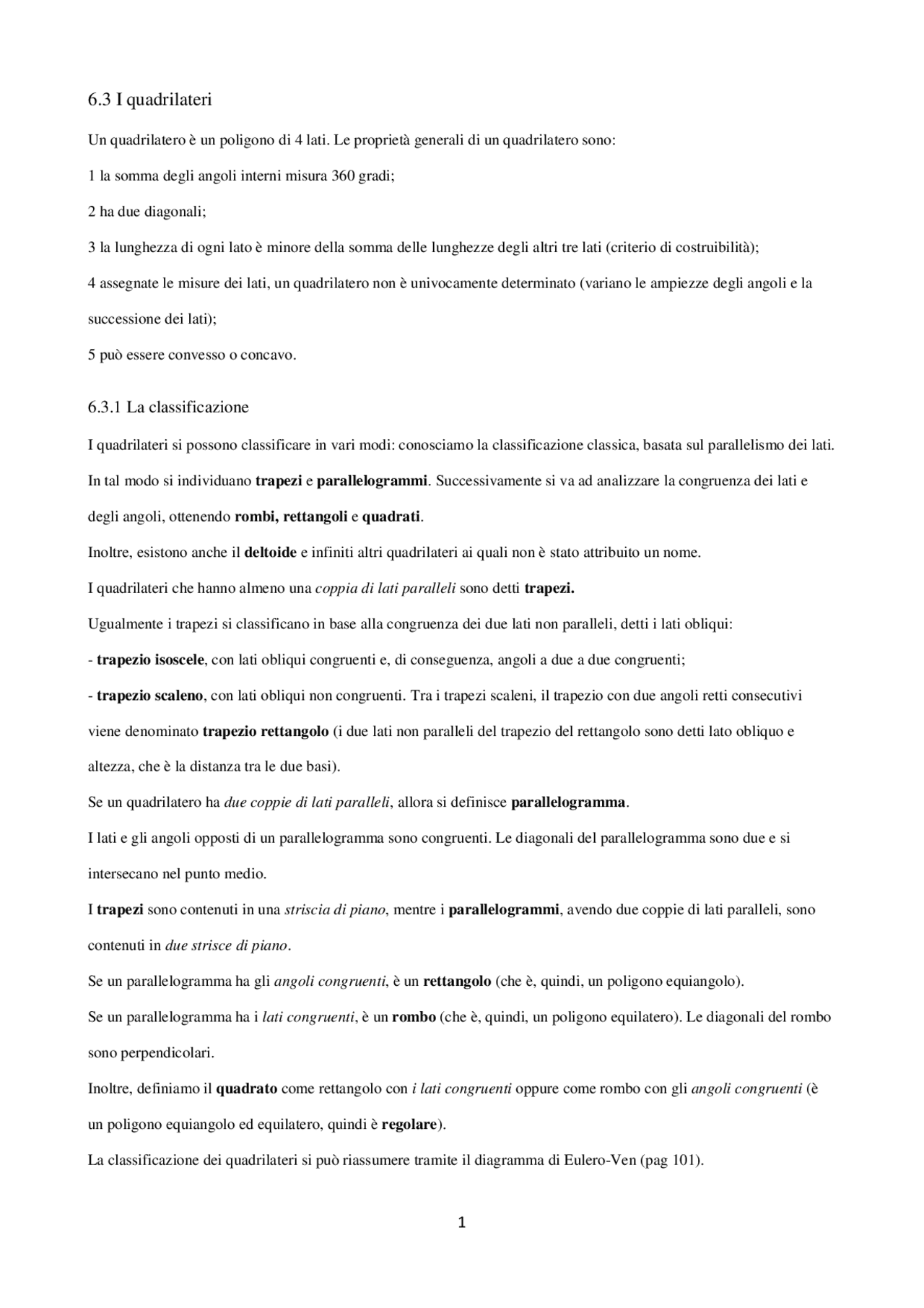 Geometria elementare seconda parte - Docsity