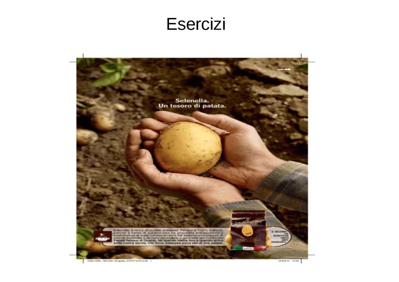 Esercizi Linguistica E Persuasione Esercizi Di Linguistica Docsity