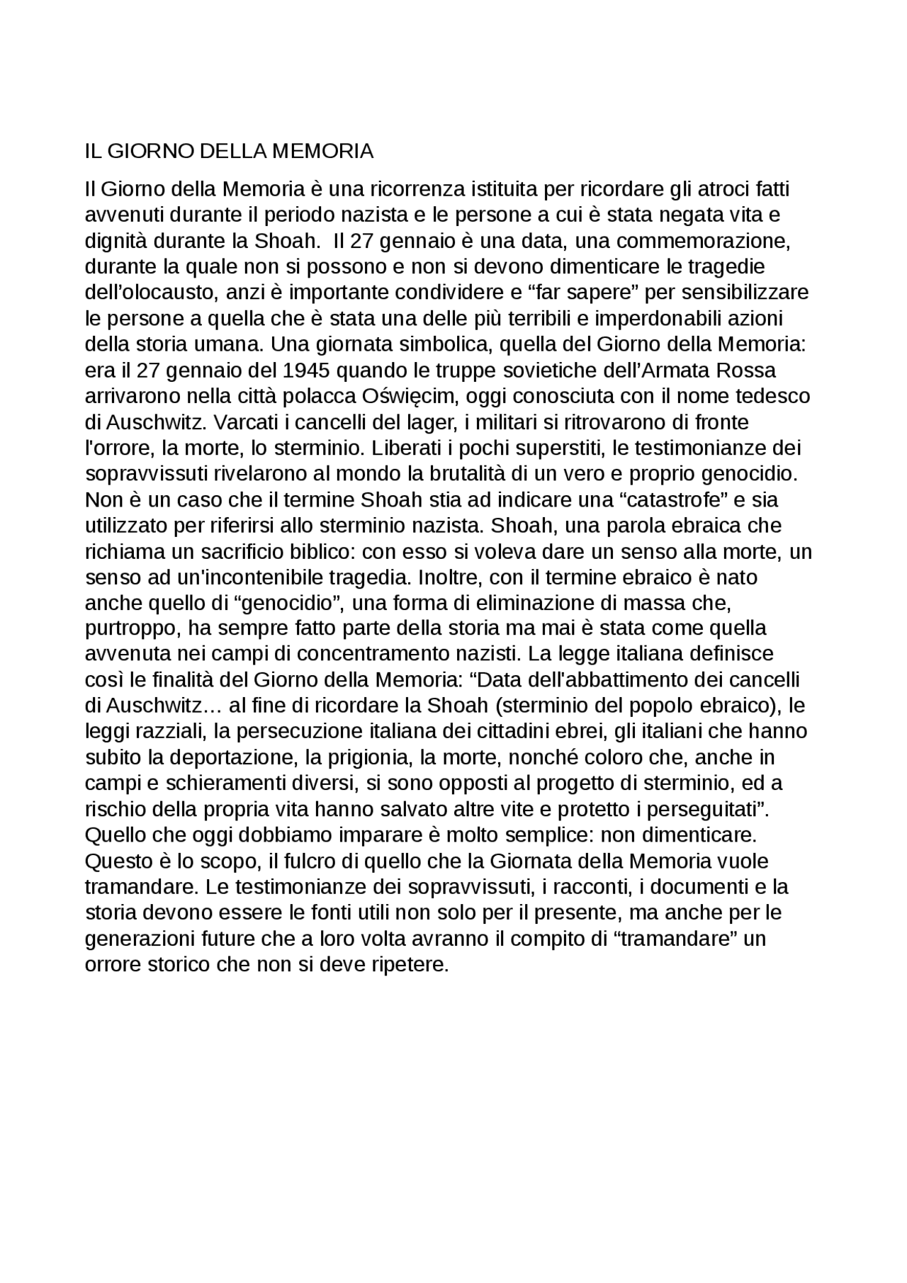 Riassunto Per Ragazzi Docsity