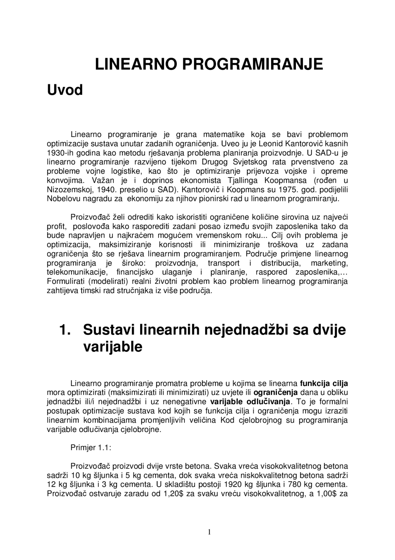 Daniela Petkovicek - Linearno programiranje | Skripte' predlog Poslovna ...