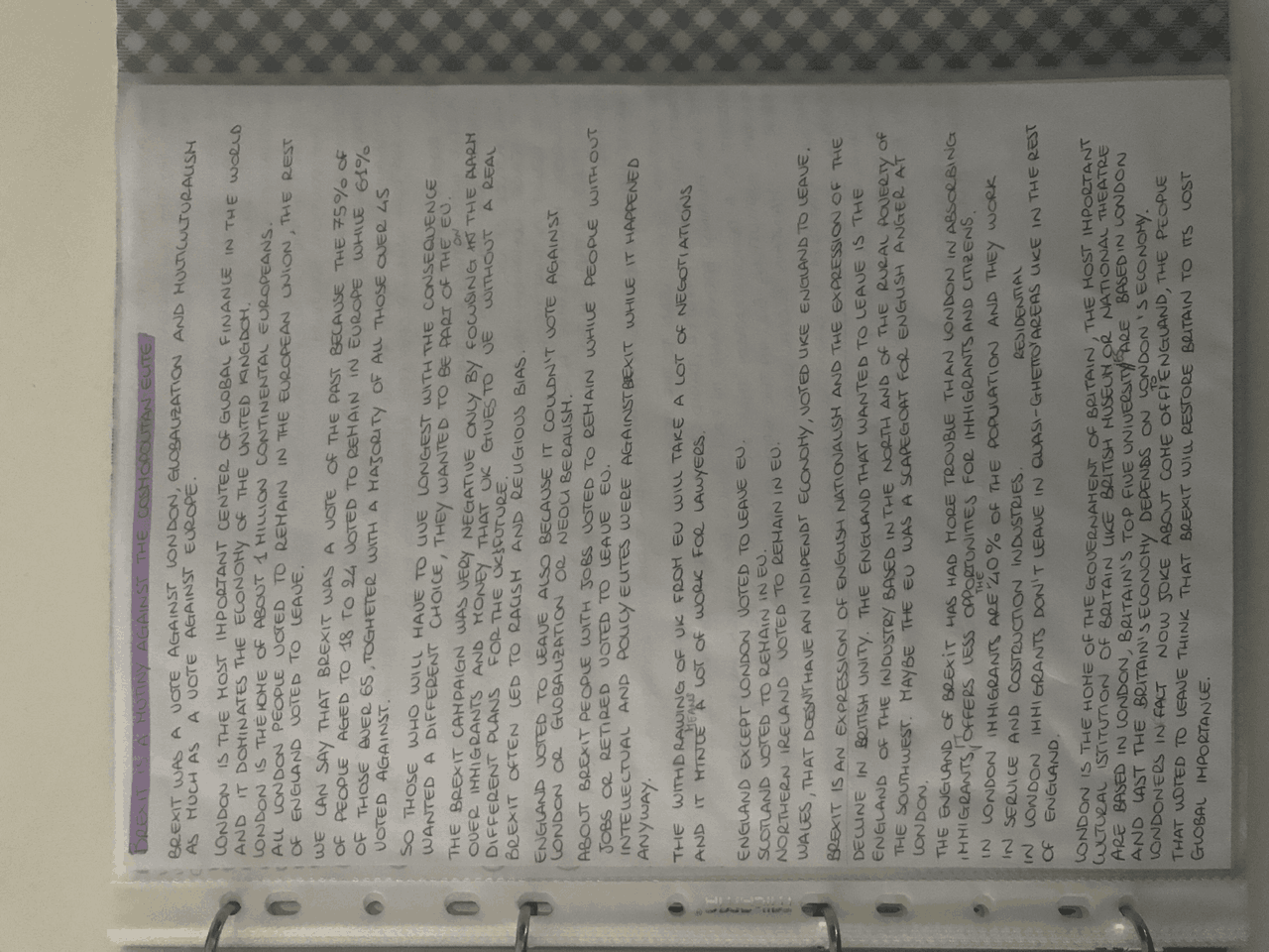 Brexit Articoli In Inglese Docsity