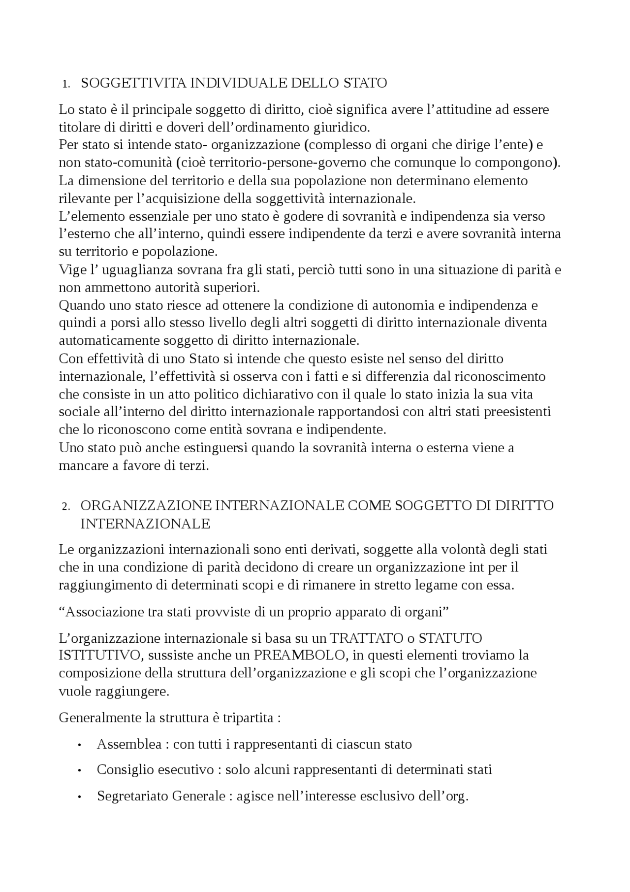 Risposte Domande Diritto Internazionale Pietrobon Docsity