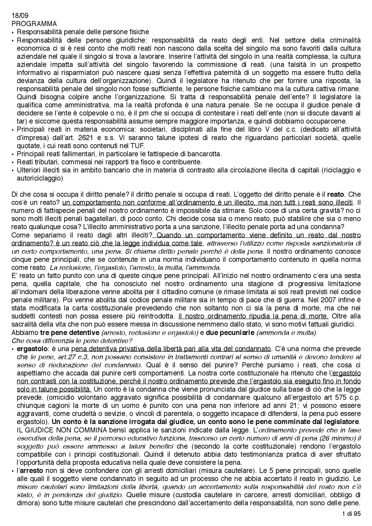 Appunti Diritto Penale Commerciale Prof Dalessandro Unicatt Milano