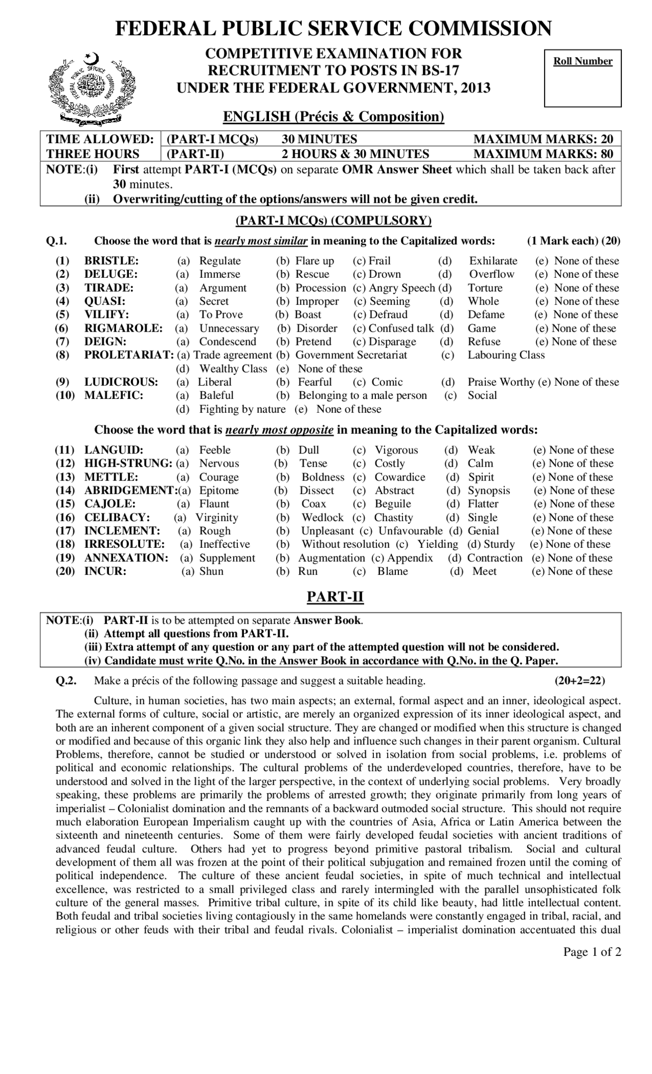English Paper Css For Aspirant Docsity english-paper-css-for-aspirant-docsity