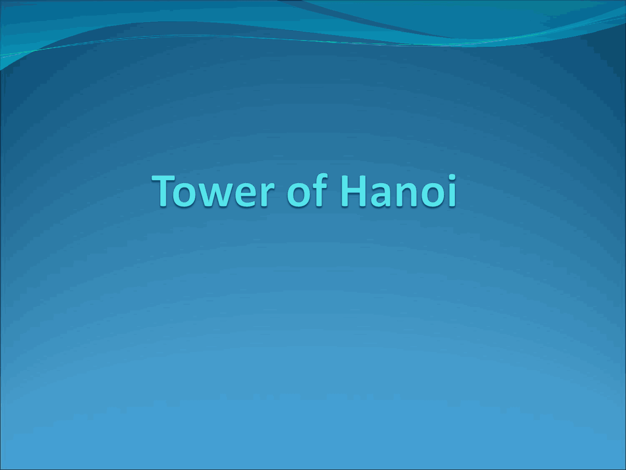 Tower of hanoi slides | Slides Data Structures and Algorithms | Docsity