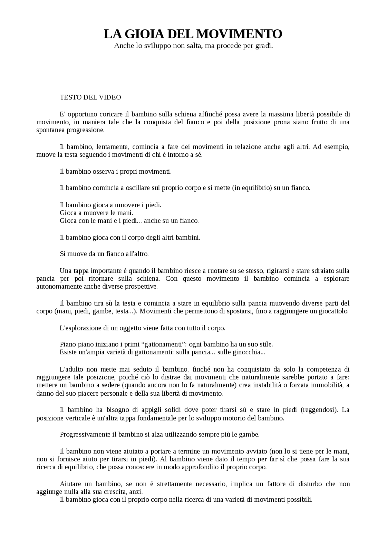 Dispense Metodologia Del Gioco E Dellanimazione Docsity