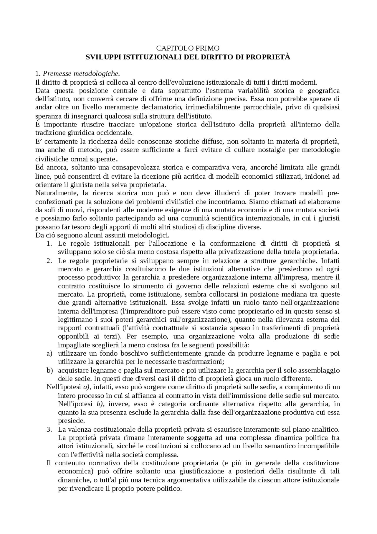 Riassunto Del Libro Di Diritto Civile Del Professor Mattei Docsity